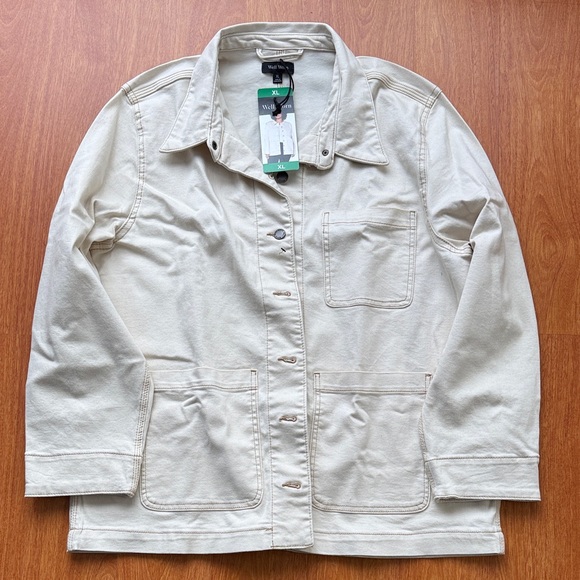 Well Worn | Jackets & Coats | Well Worn Womens Cream Utility Jacket ...